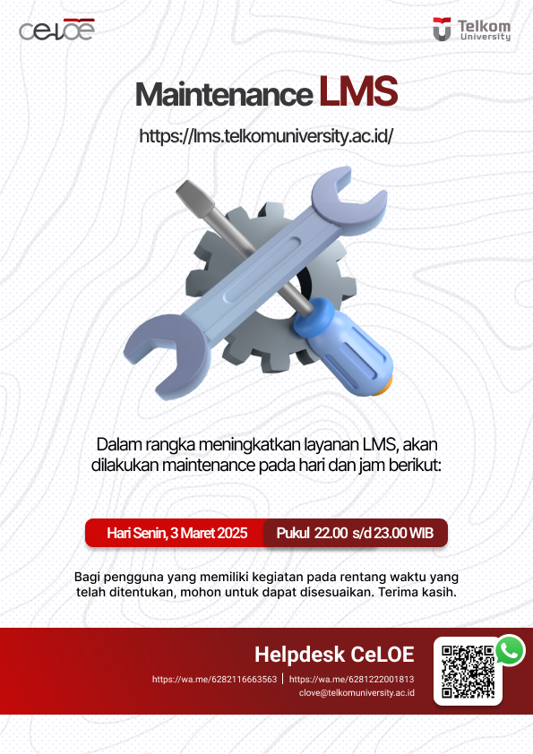 CeLOE LMS: Maintenance LMS 3 Maret 2025 | CeLOE LMS